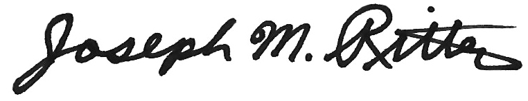 Signed, Joseph Ritter « The Albert Baker Fund